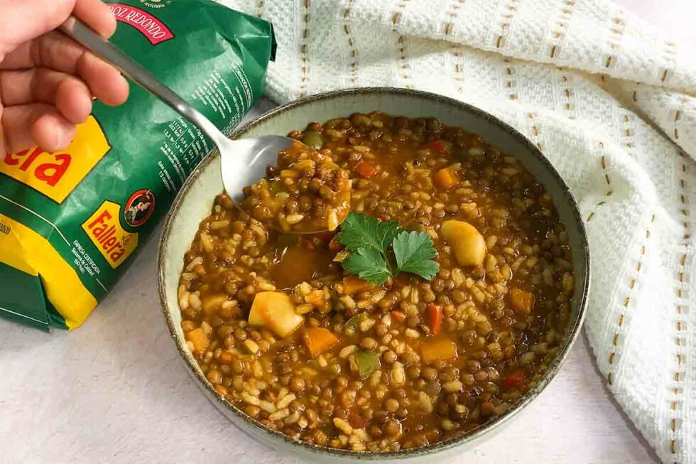 Arroz con lentejas: receta fácil y nutritiva | La Fallera